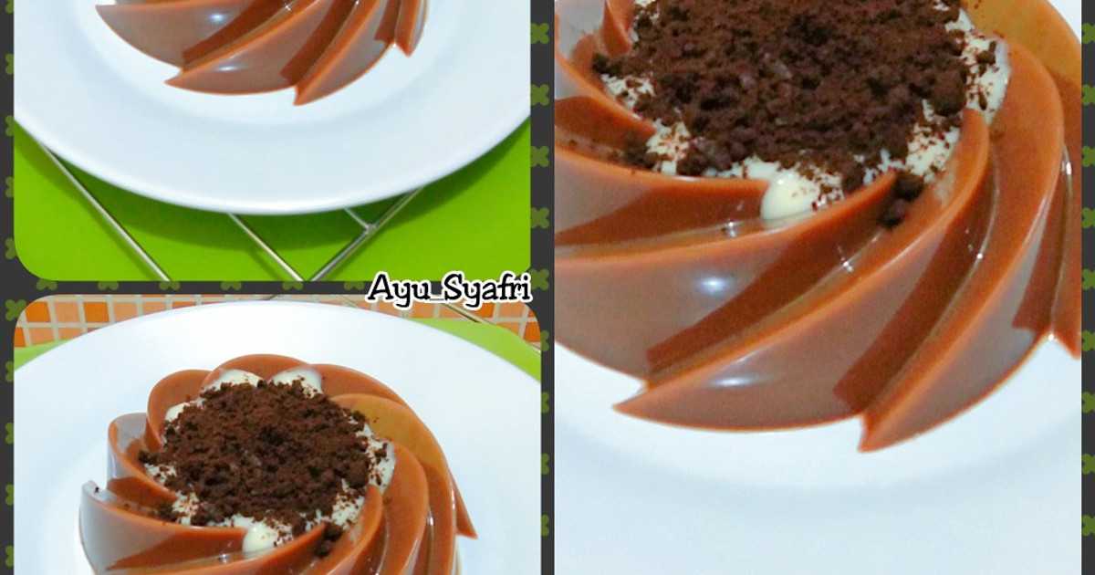 Resep Pudding Kopi Coklat Vla Susu oleh Ayu_Syafri - Cookpad