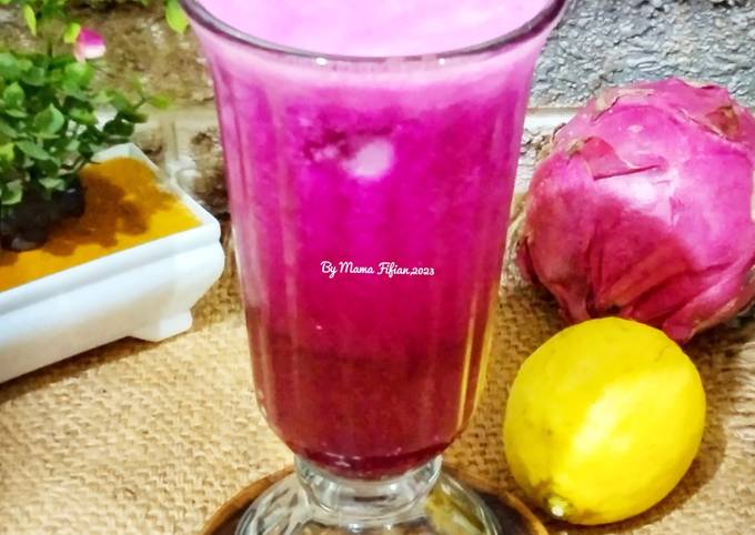 Resep Juice Naga Lemon (Juice Lemonade Dragon) oleh Lanjarsih/Mama ...