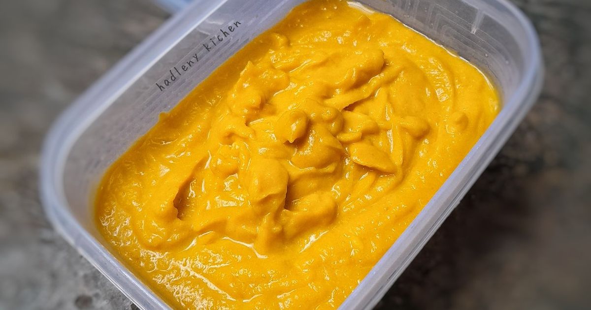 Resep Pure Pumpkin/Labu Kuning Plus Santan Instan oleh Hadleny Kitchen ...