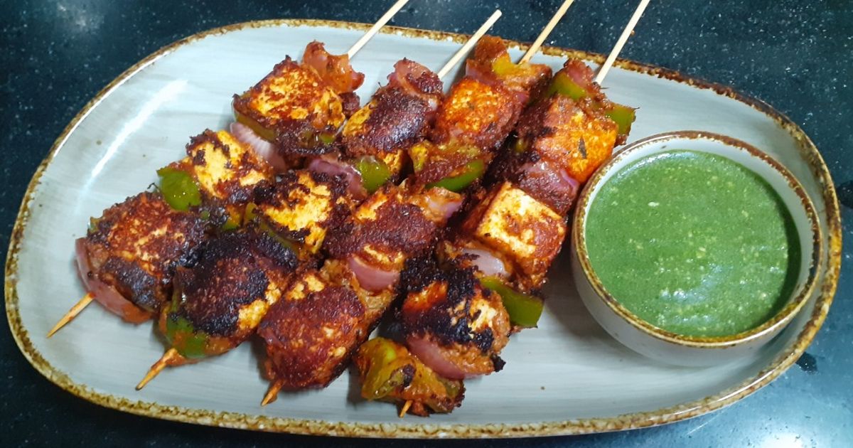 पनीर टिक्का (Paneer Tikka Recipe In Marathi) रेसिपी Hema Wane द्वारे ...