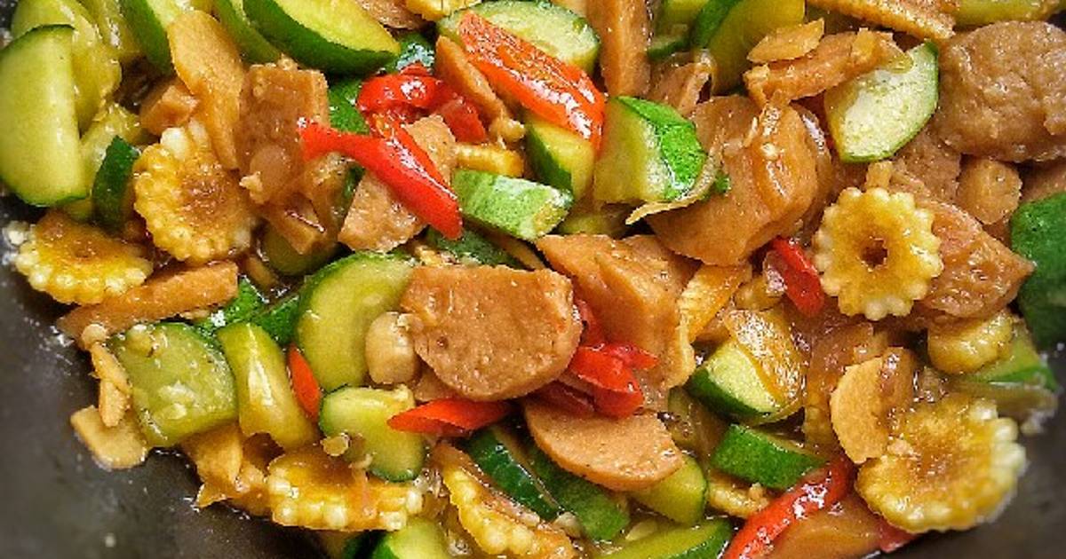 Resep Tumis Timun, sayur & bakso oleh Dapur Emak - Cookpad