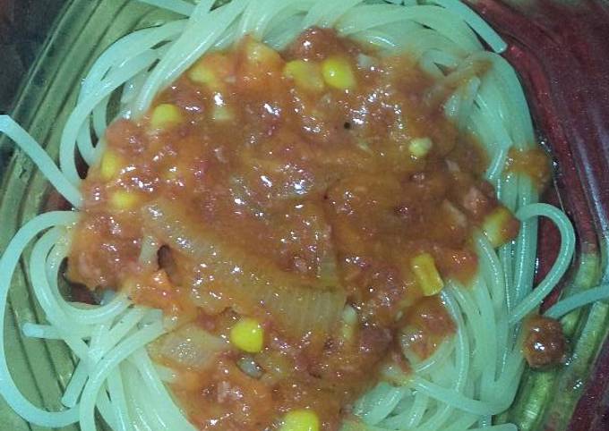 Resep Spagetti kornet jagung-wortel oleh Eva Dina Chairunisa - Cookpad