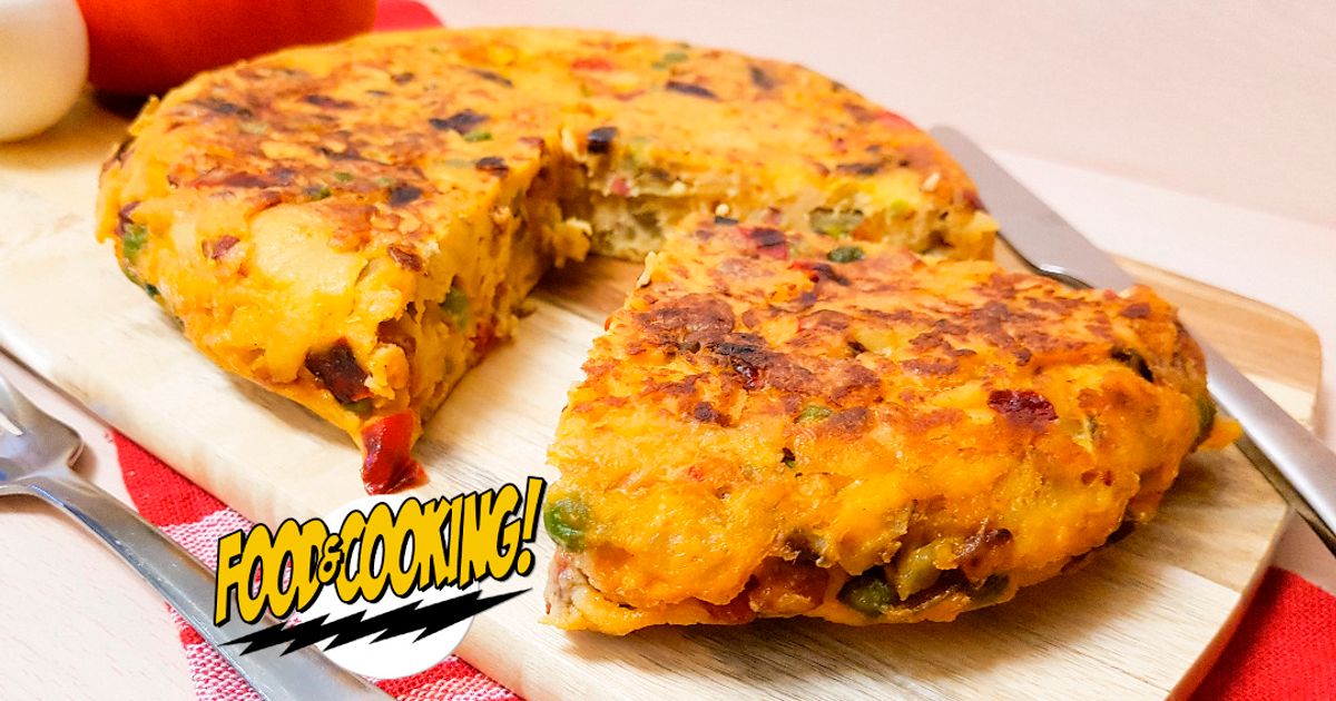Tortilla Paisana With Chorizo Recipe By Food&Cooking!