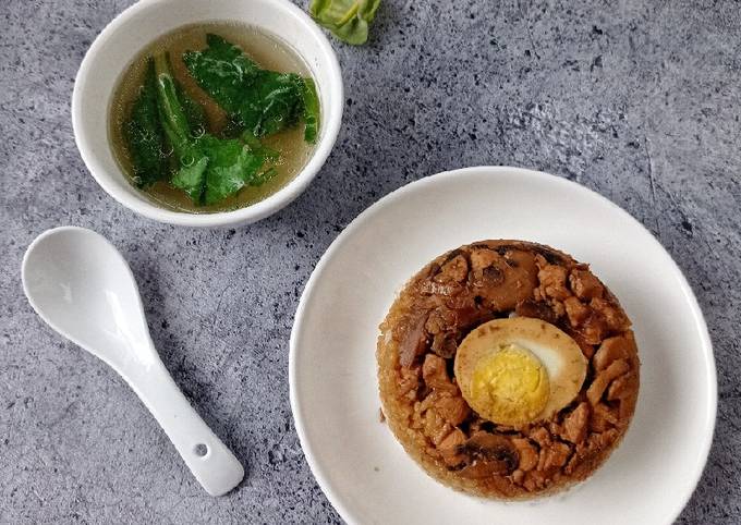 Resep Nasi Tim Ayam Jamur oleh Mama Nia - Cookpad