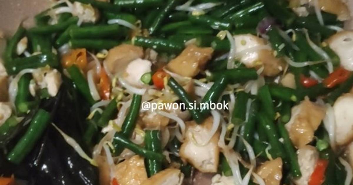 Resep Tumis kacang panjang tauge tahu simple pawon si mbok oleh Pawon ...