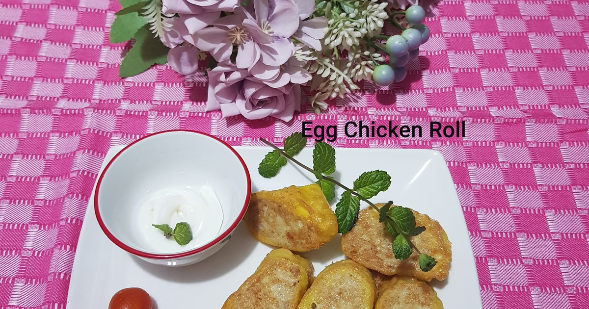 Resep Egg Chicken Roll oleh Lina Bachry - Cookpad