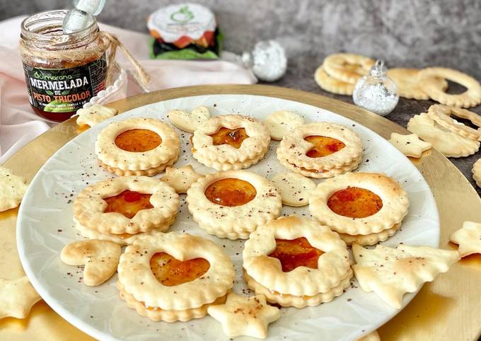 Galletas con mermelada de pisto tricolor Receta de Jónatan (La Cocina ...