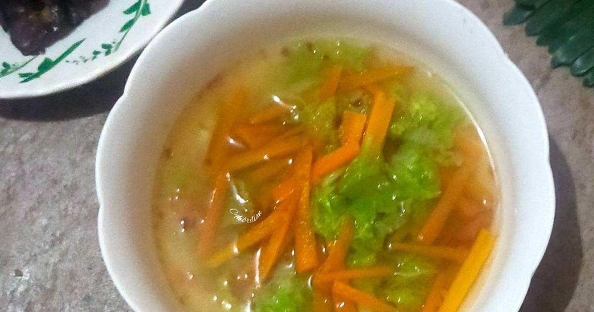 Resep Sop wortel dan sawi oleh Ani Brilian - Cookpad