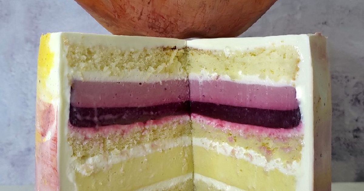 Resep Raspberry Mango Cake 😍👍 oleh Vita Jaurina - Cookpad