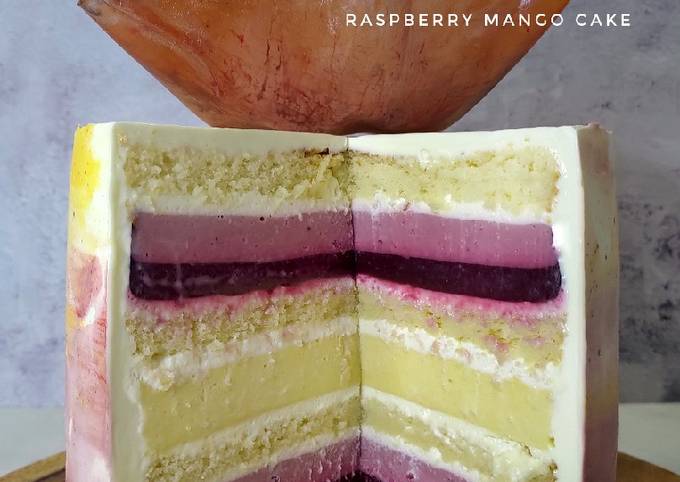 Resep Raspberry Mango Cake 😍👍 oleh Vita Jaurina - Cookpad