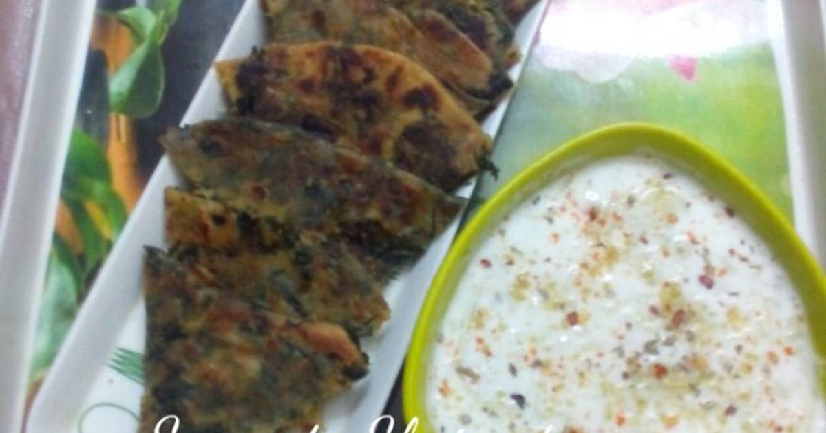 Palak paratha bites Recipe by Sangeeta - Cookpad
