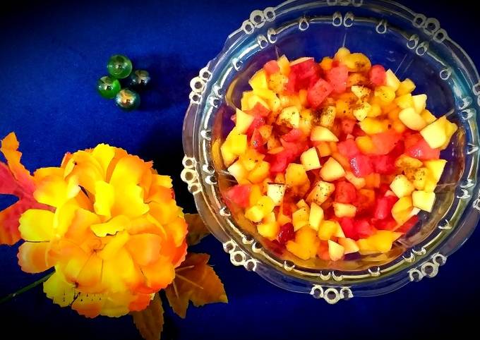 Fruit Chat Recipe by Sadia Avais - Cookpad