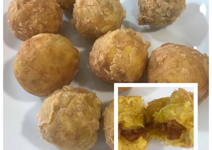 Marranitas de plátano Receta de Maria Luisa Aguilar- Cookpad