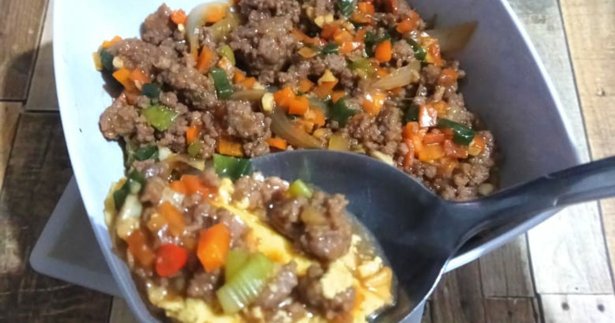 Resep Steam Telur Daging Cincang oleh Vay Kitchen - Cookpad