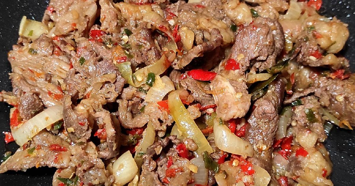 Resep Spicy Slice Beef oleh Mentari Maharesi - Cookpad