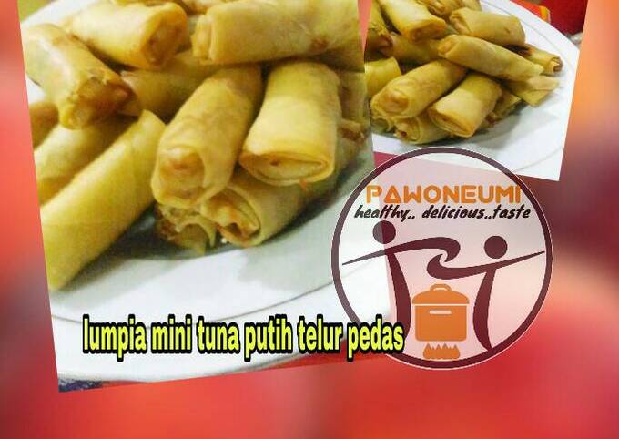 Resep Lumpia mini tuna putih telur pedas oleh edisyanti😍 - Cookpad