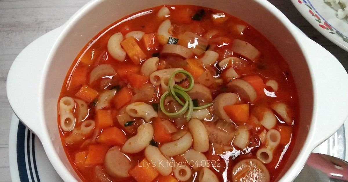 Resep sup makaroni pipa rumahan enak dan mudah - Cookpad