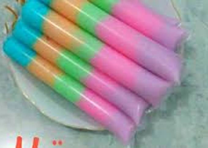 Resep Es mambo pelangi lembut oleh Fitri Qalisyah Nasution - Cookpad
