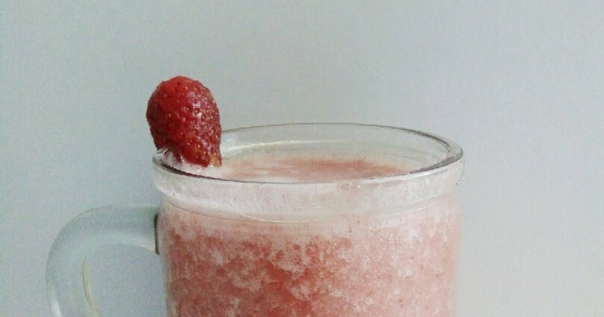 32 resep jus strawberry segar enak dan sederhana - Cookpad