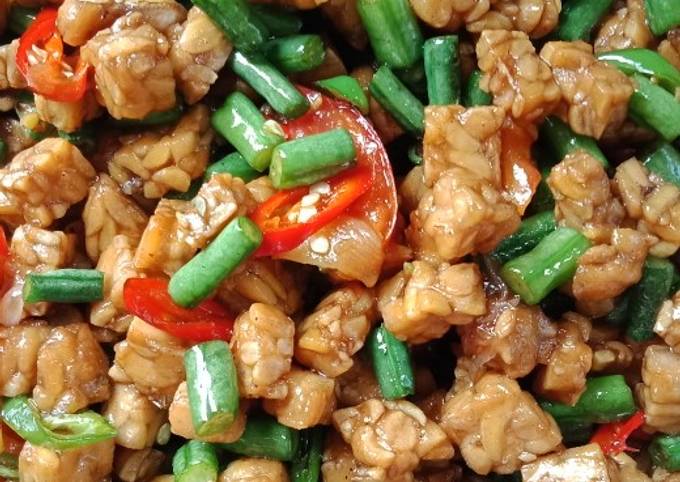 Resep Oseng kacang tempe oleh Aniez Cimoet - Cookpad