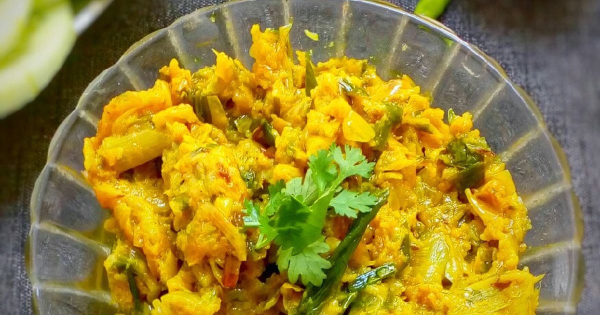 Spring Onion And Gram Flour Sabji Recipe By Namrah Qureshi