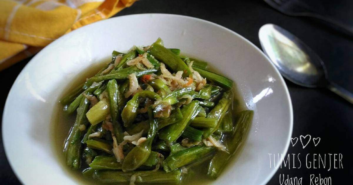 71 resep tumis genjer pedas udang rebon enak dan mudah - Cookpad