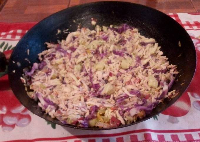 Pollo desmenuzado vistoso Receta de ENEIDA CEDEÑO- Cookpad