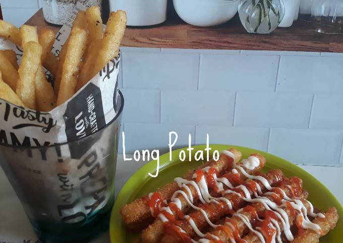 Resep Long Potato (jajanan homemade enak) oleh Dwi Septi - Cookpad
