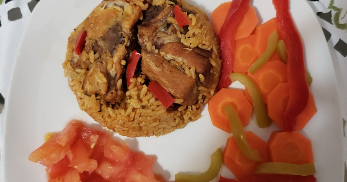 Locrio De Carne De Cerdo Y Pollo Receta de Carmen Adames- Cookpad