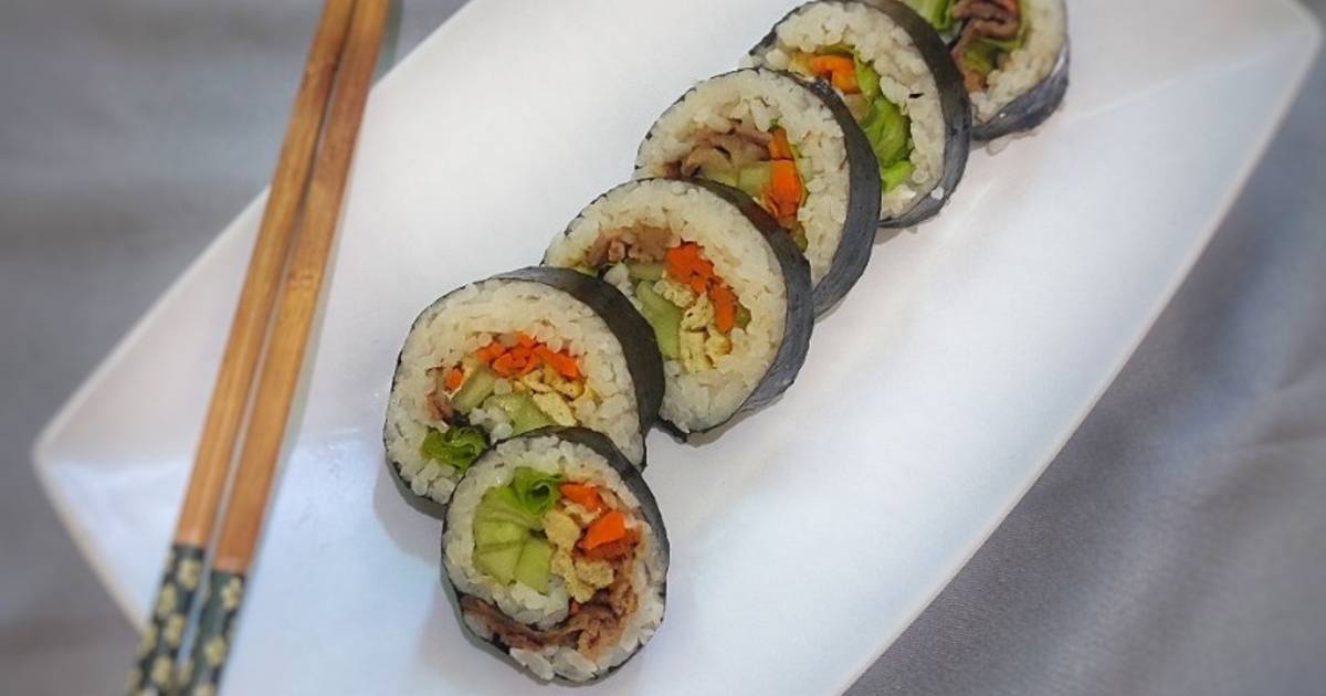 44 resep gimbab beef slice enak dan mudah - Cookpad