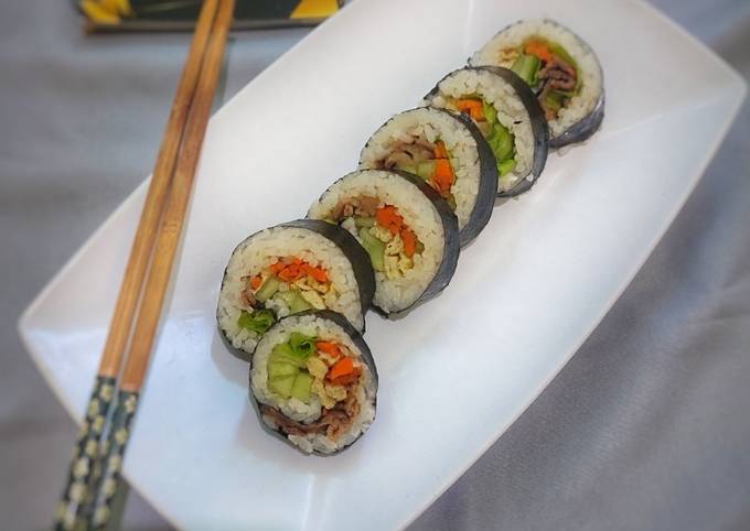 Resep 413 - Beef Kimbab oleh Novie Vie - Cookpad