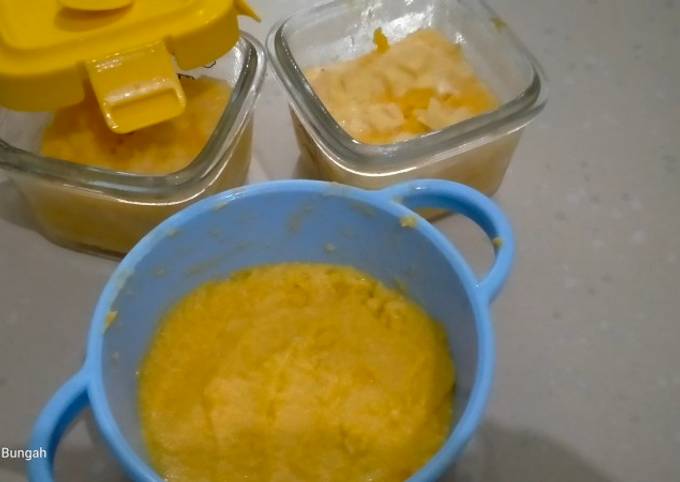 Resep Snack Mpasi 6+ labu kuning (waluh) kukus oleh Sadar Indah Bungah ...