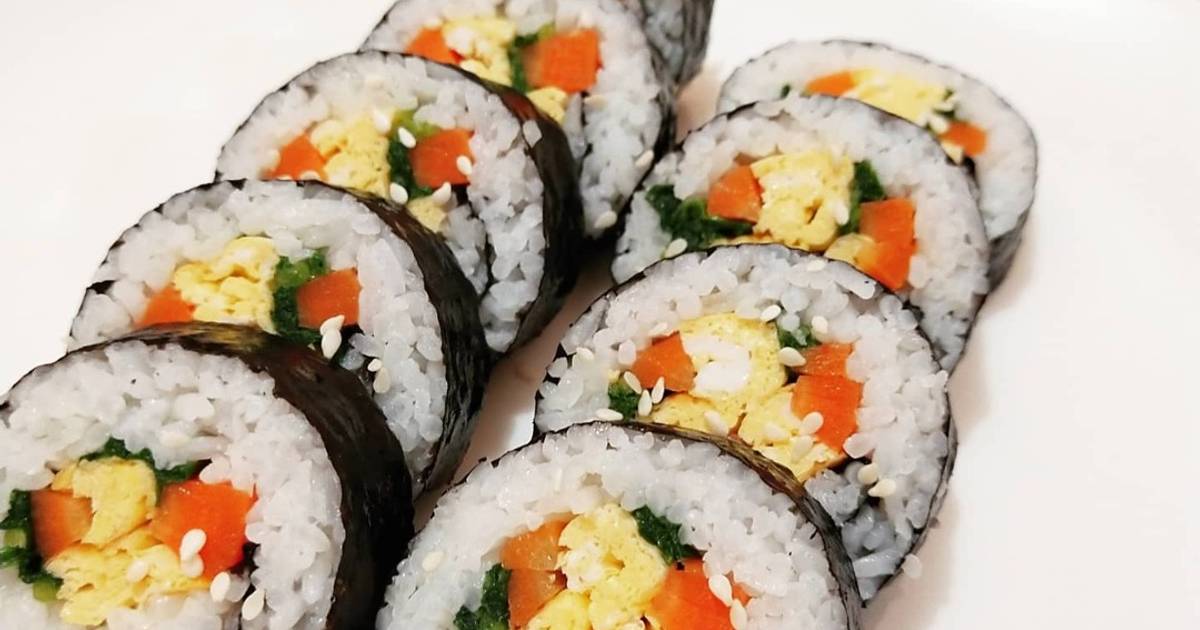 Resep KIMBAB / GIMBAB / KIMBAP / GIMBAP (KOREAN SUSHI) PALING GAMPANG ...