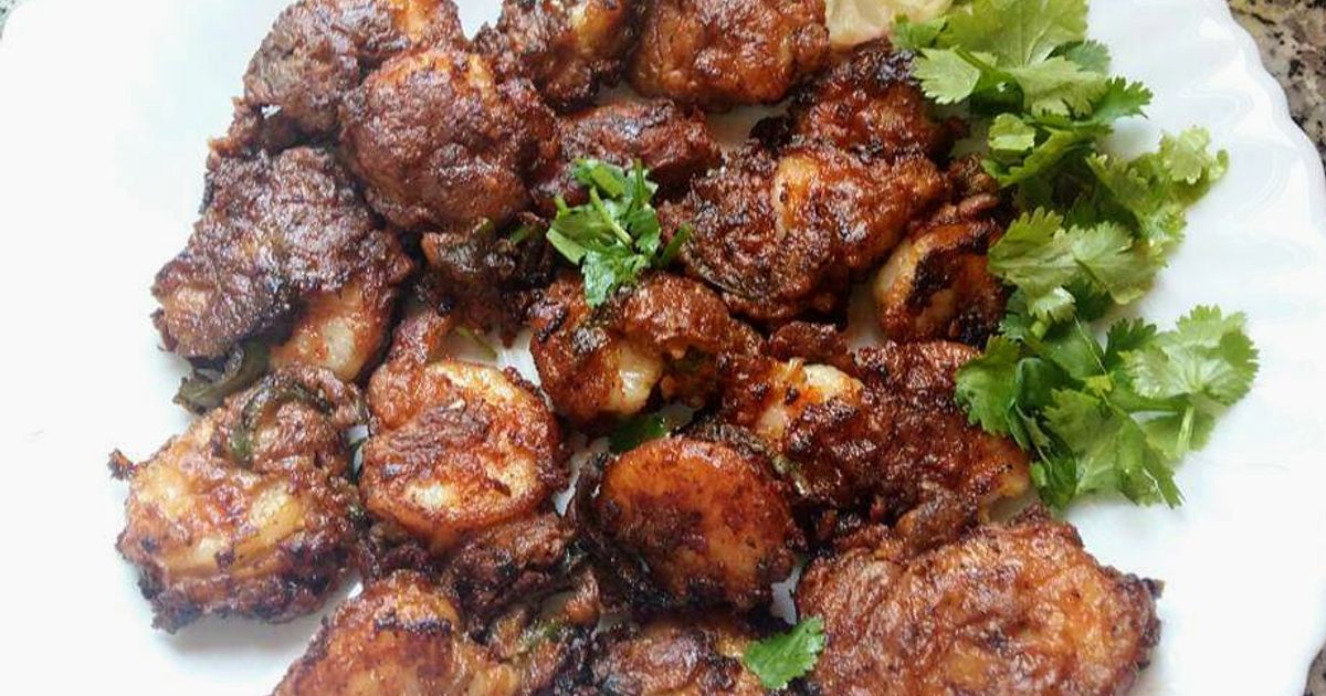 Prawns Dragon Fry Recipe by Rehna Nami - Cookpad