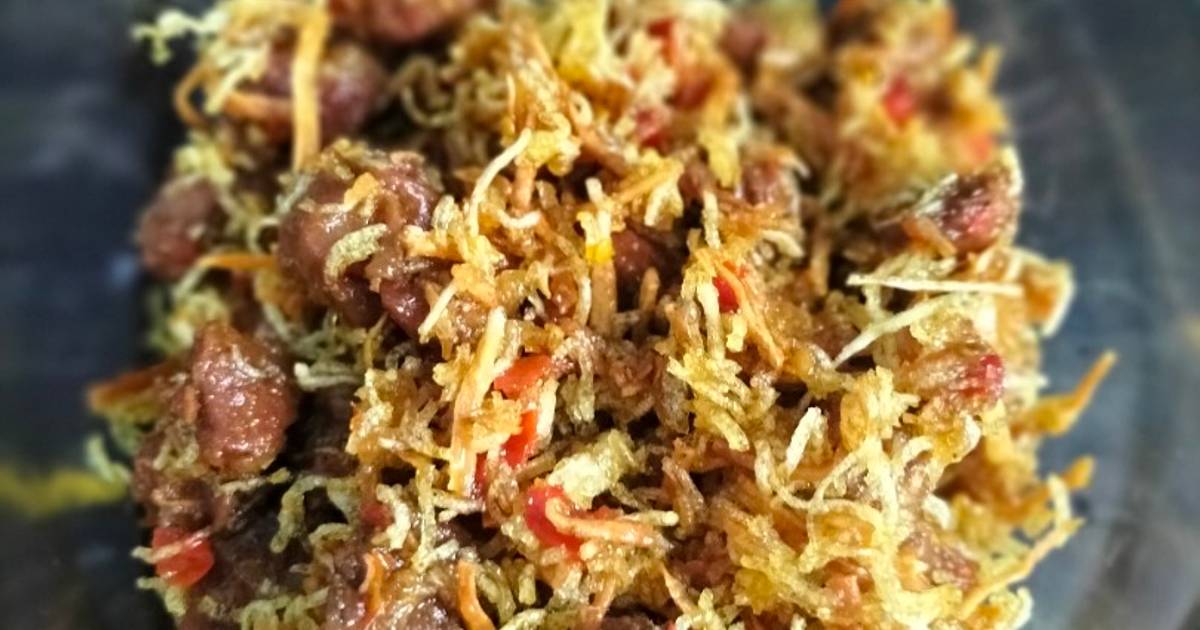 Resep Sambel goreng daging kering pedas oleh Diah Tri Norita - Cookpad