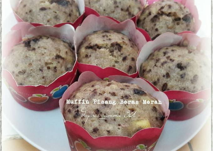 Resep Muffin Pisang Beras Merah oleh LiyaniFY - Cookpad