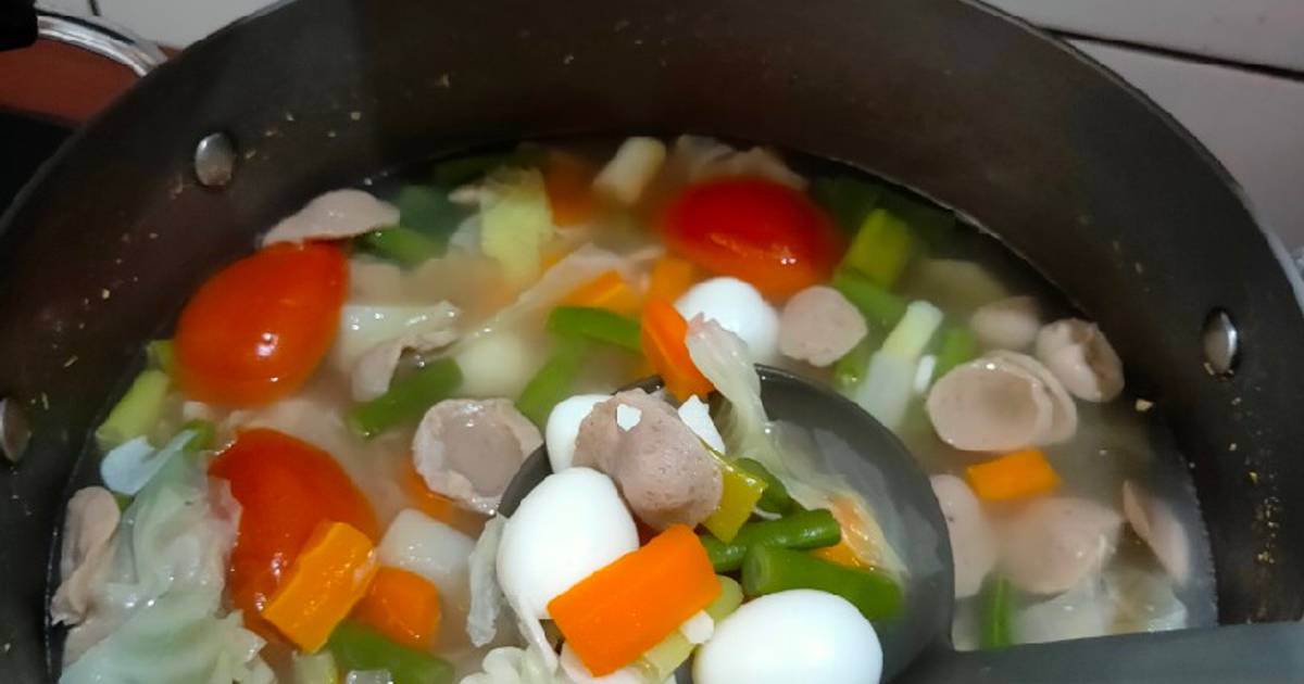 Resep Sayur Sop Sederhana Enak oleh Bunda Mel - Cookpad