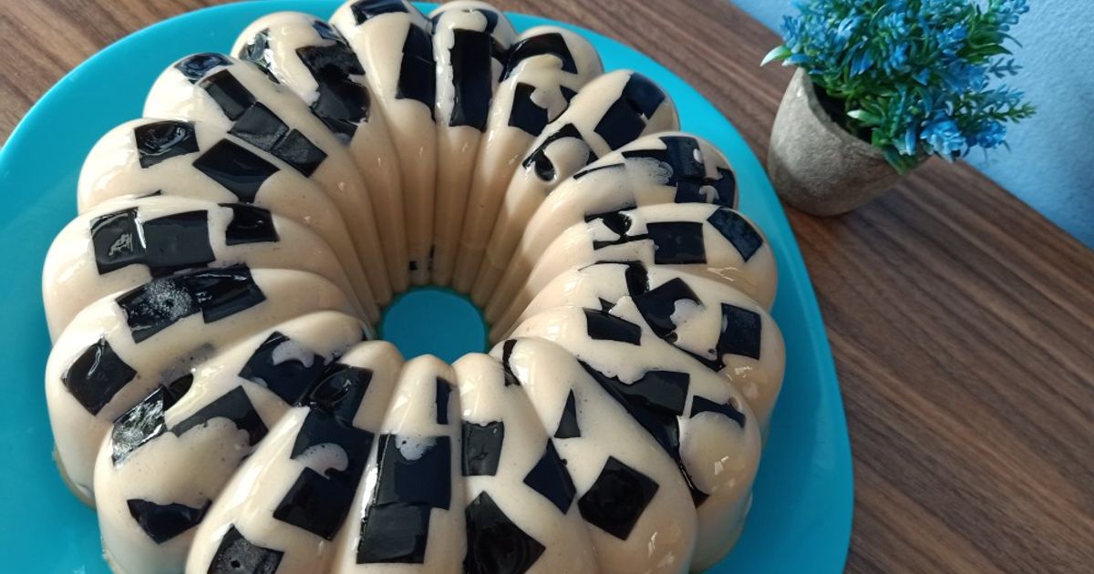 Resep Puding Cappuccino Cincau oleh Mama Zazizu - Cookpad