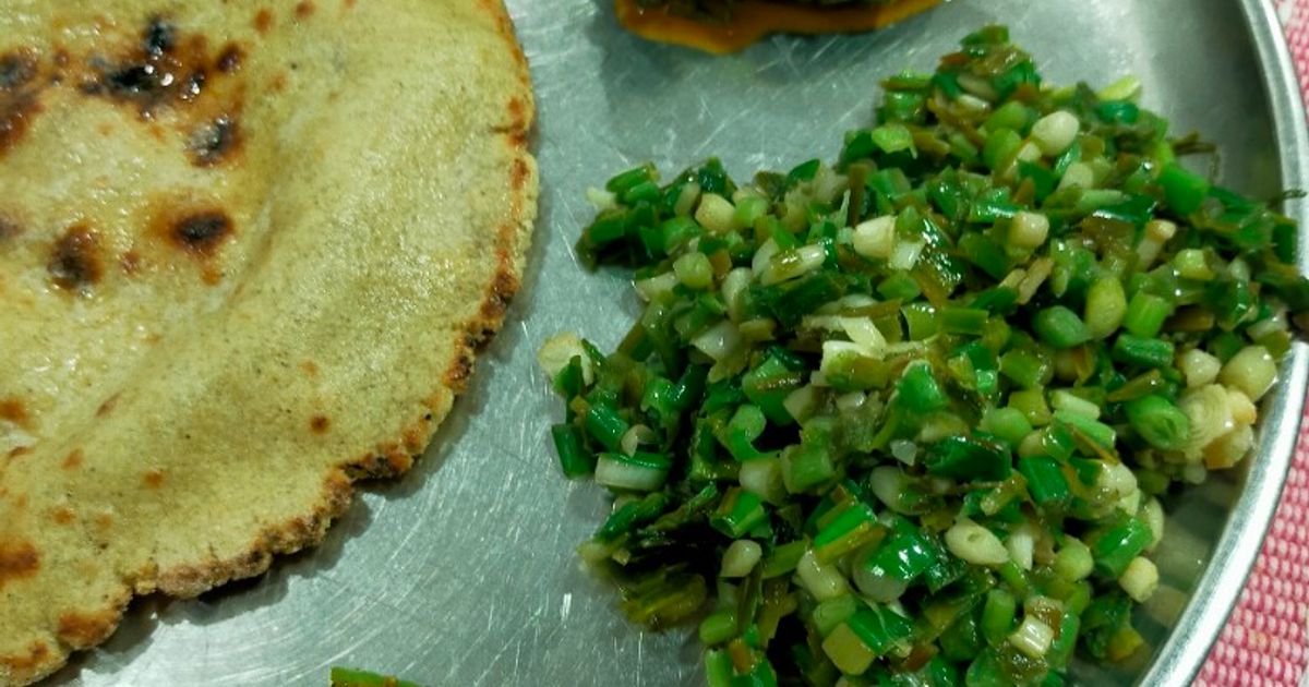 Green Garlic Subzi Recipe by Darshana Patel - Cookpad