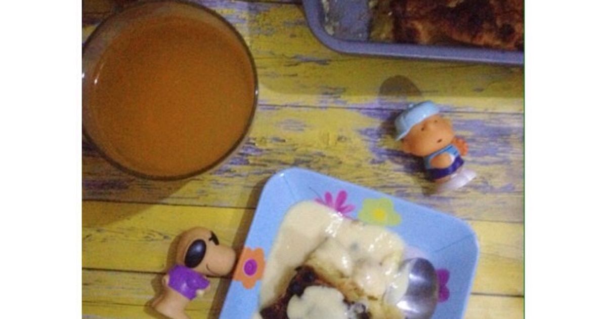 Resep Bread Pudding & Sauce Vanilla Ala Tintin Rayner oleh Ulfah ...