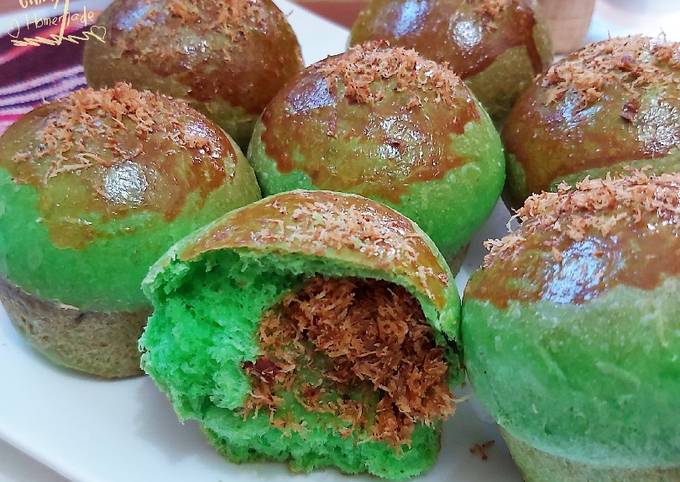 Resep Roti Pandan Kelapa oleh Ummy ulfa - Cookpad