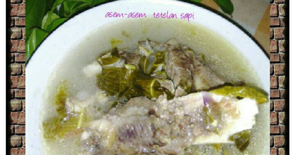 Resep Asem Asem Tetelan Sapi Daun Kedondong Khas Bojonegoro oleh Bunda ...