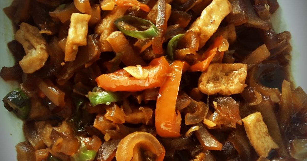 Resep oseng kulit sapi lombok ijo rumahan enak dan mudah - Cookpad