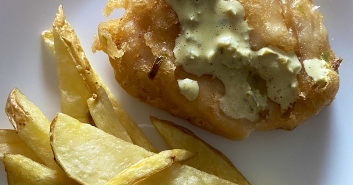 Fish&Chips Con Tártara Fake Receta de Ana Laura Arias- Cookpad