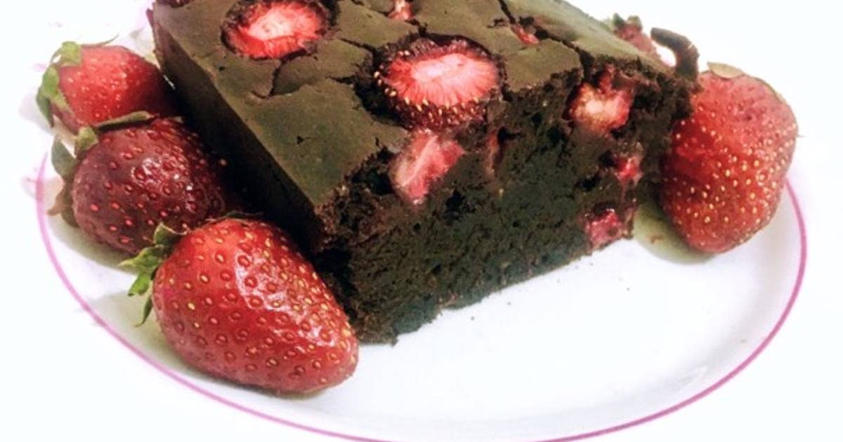 Vegan κέικ με φράουλες και κακάο συνταγή από τον/την So - Cookpad