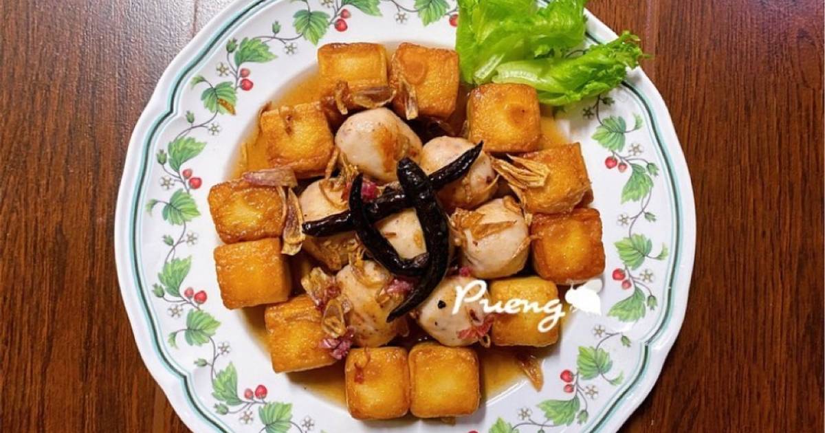 สูตร เต้าหู้ปลาราดซอสมะขามเปียก โดย Kaw kham to by Pueng (ข้าวคำโต) - Cookpad