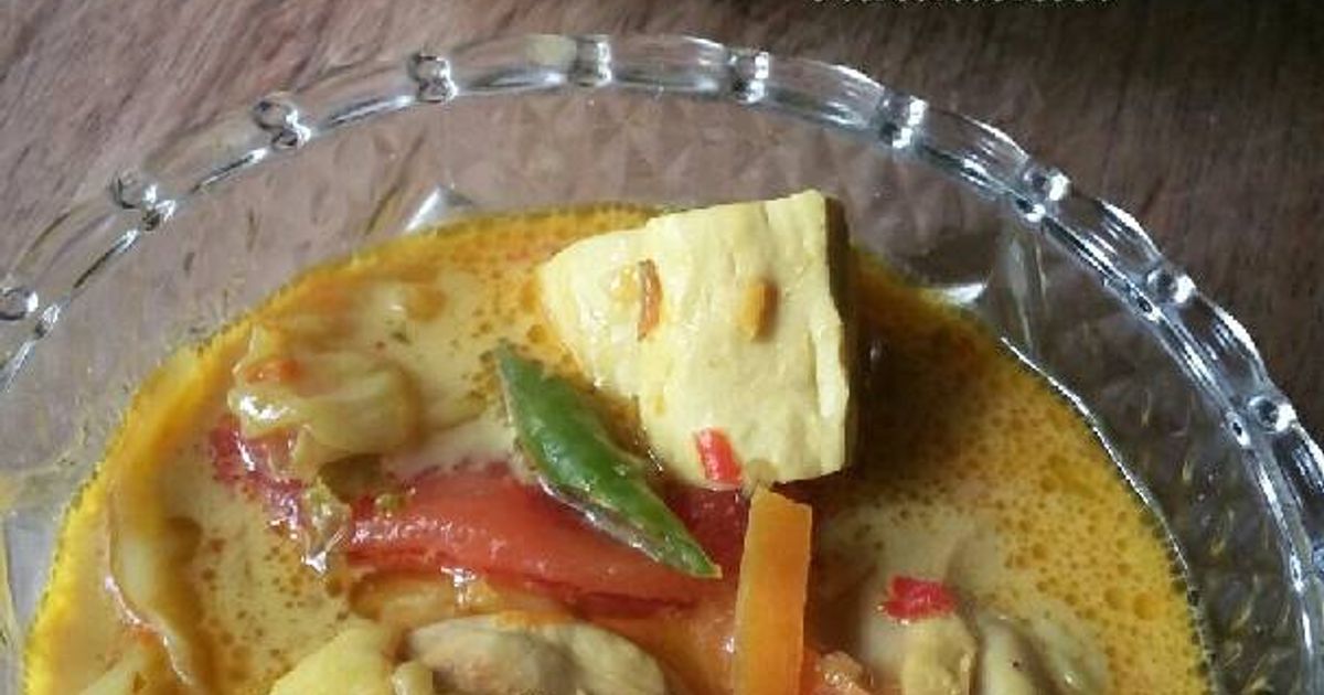 Resep Lodeh Ayam Tahu oleh iti Resti Nsh - Cookpad