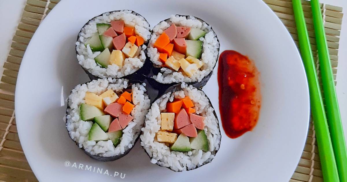 Resep Kimbap (Gimbap/ Kimbab) oleh Armina Puji Utari - Cookpad