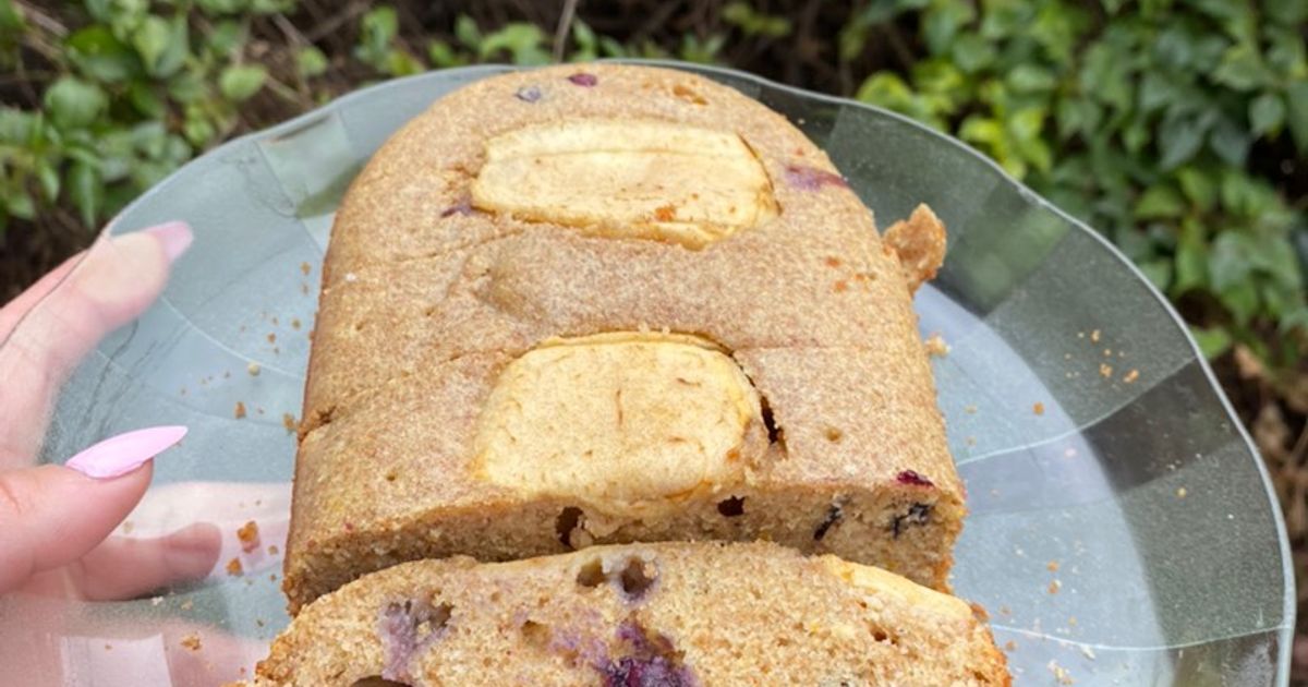 Budín O Bizcochuelo Integral De Naranja 🍊 Con Arándanos Receta de ...