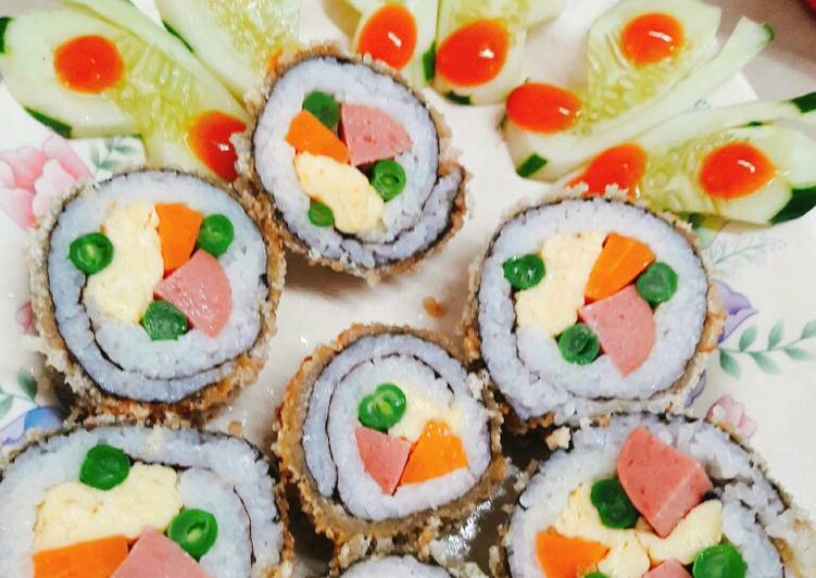 Cách Làm Món Kim bap chiên xù của Huyen le Tran - Cookpad